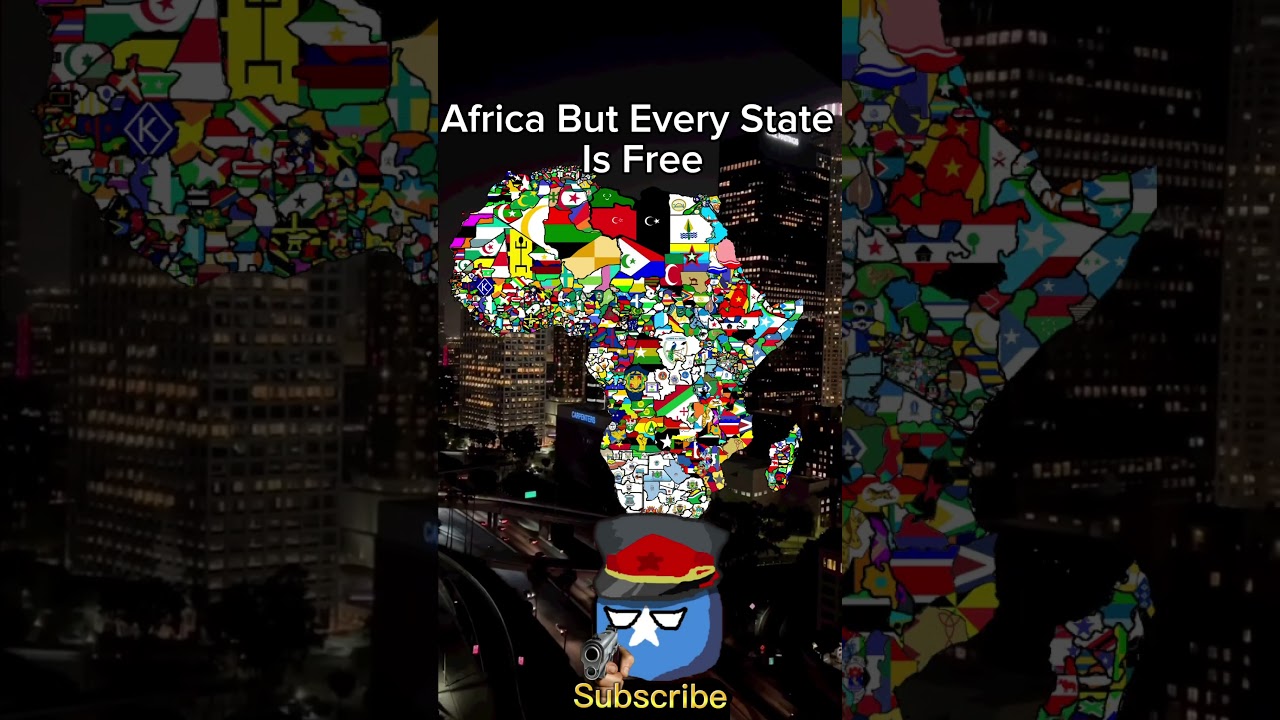 Africa But Every State is Free | From notcoolboy #geography #mapper #mapping #map #mapchart #africa