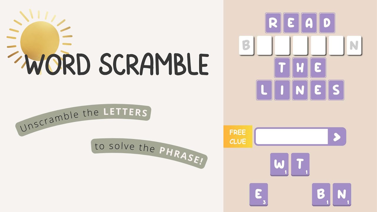 Word Scramble: Fun Puzzle Game