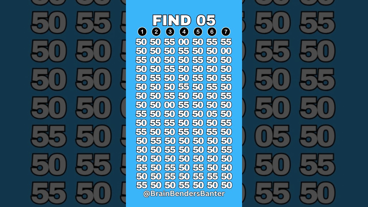 Test Your COGNITIVE Brain Skills With This FAST Number Game! #shorts
