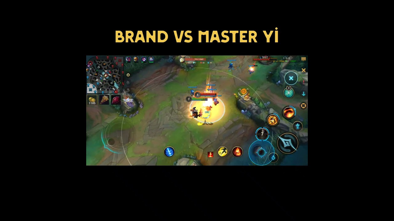 BRAND VS MASTER Yİ #mobtechno #wildrift #leagueoflegends #lol #brand #masteryi #vs #lolwildrift