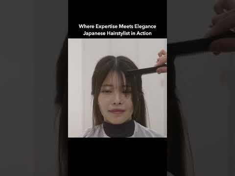 Beautiful Japanese Lady Gets Professional Haircut from Top Stylist in Tokyo, Japan