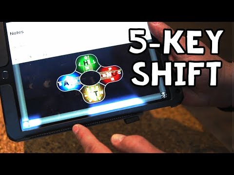 5-KEY SHIFT Keyboard For iPhone & iPad -Qwertyfree