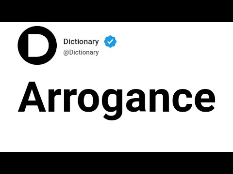 Arrogance Meaning In English
