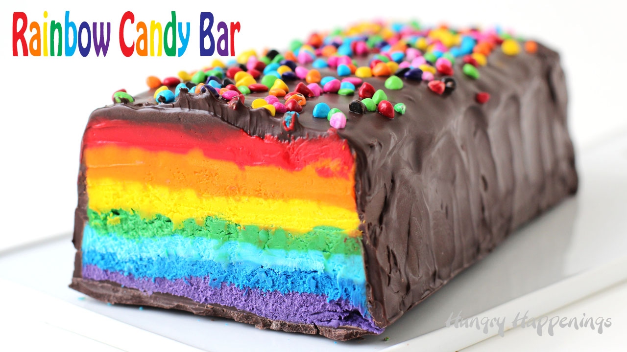 Giant Rainbow Candy Bar