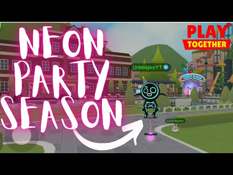 New Neon Party Season In Play Together Game || Play together app safe game || Unbox Joy