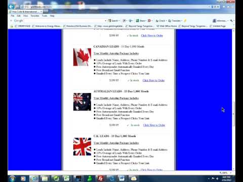 Area Code & International Lead Packages