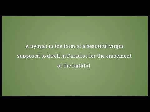 Houri Meaning | Wordogram