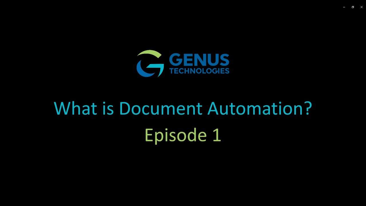What is Document Automation | Episode 1: Introduction