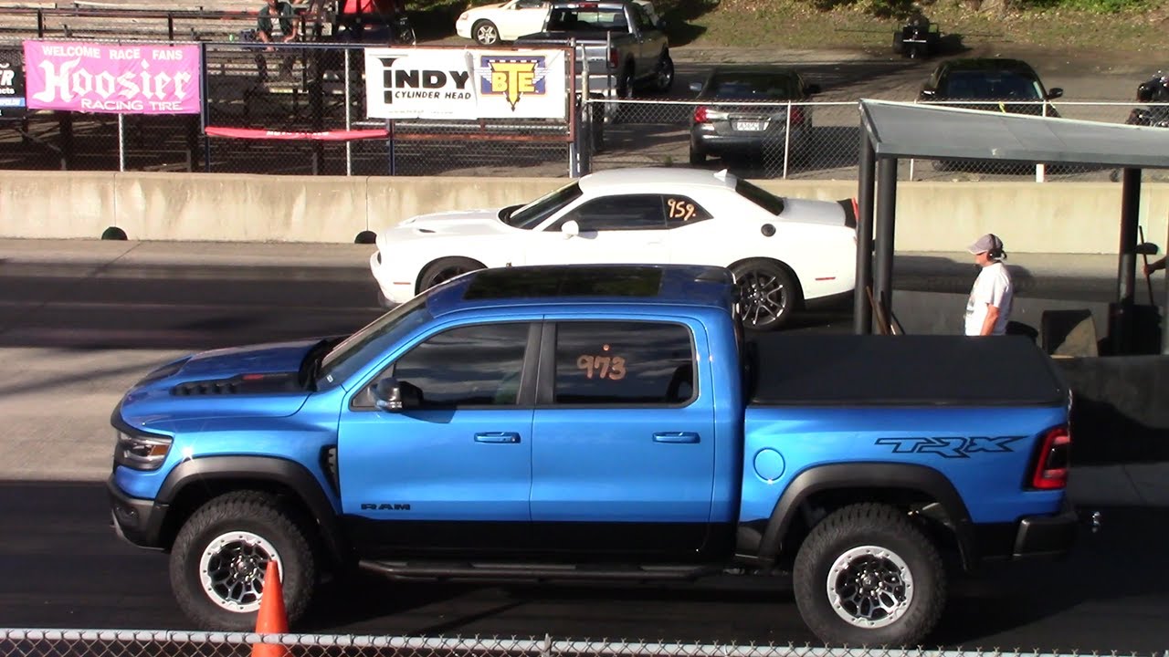 2021 Ram 1500 TRX Drags BMW, Challenger, Chevy Truck to See Where Stock ...
