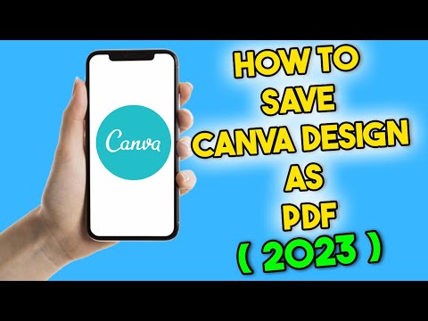 How to Save Canva Design as PDF (2023)