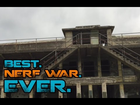 NERF WAR in an ABANDONED MILITARY BATTERY! | Walcom S7