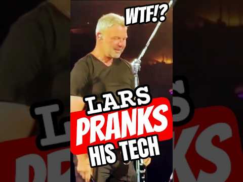 LARS ULRICH PRANKS HIS DRUM TECH LIVE (2025) #METALLICA #shorts