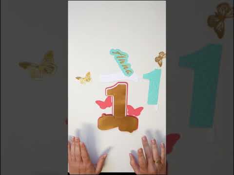 How to Make a Birthday Cake Topper with Cricut