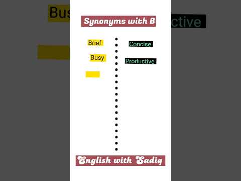 Synonyms With B || IELTS Vocabulary ||#vocabulary