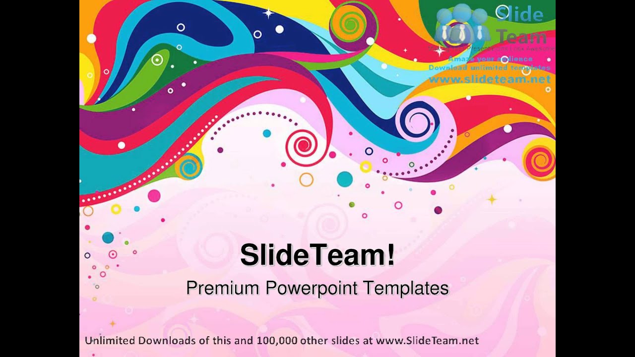 Colorful Wave Abstract PowerPoint Templates Themes And Backgrounds ppt themes
