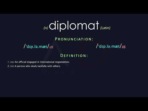 Diplomat Meaning And Pronunciation | Audio Dictionary