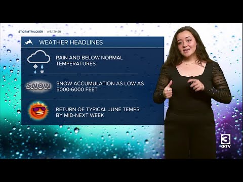 Cooler and wetter for a few days