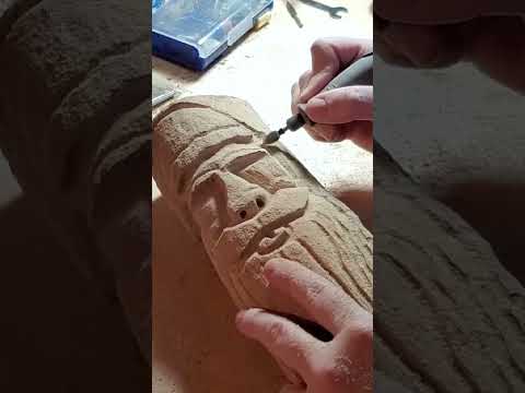 Power Carving Christmas Santa Spirit #Shorts