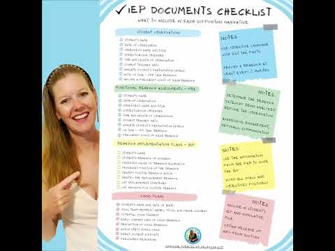 Special Education Documentation Checklist Freebie - Student Observations & Summary for Teachers