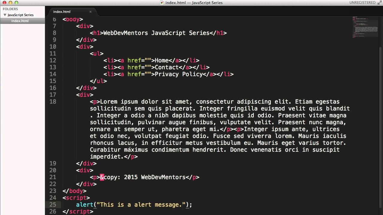 Alert function in Javascript