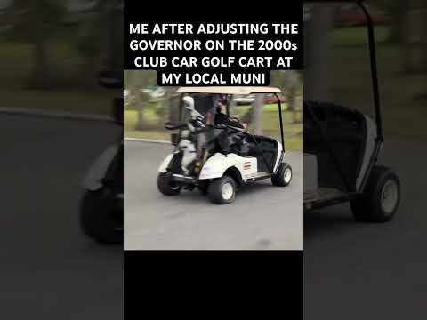 Me after adjusting the golf cart speed at my local muni course