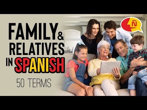 Family and Relatives | vocabulary in Spanish | 50 terms beginners must know