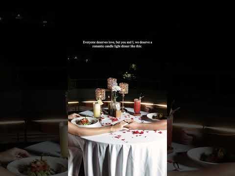 Romance served on a plate. The perfect setting for a magical night.