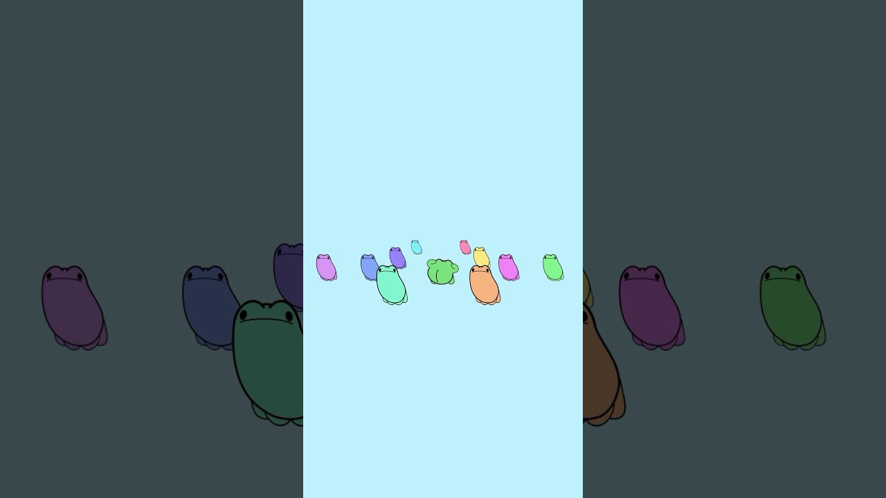 Frogs exploding onto the scene! #animation #kpop #frogs