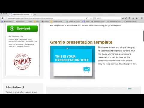 Using SlidesCarnival to get more templates for Google Slides - 2016