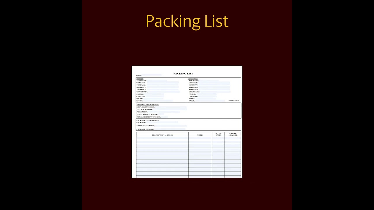 Export Documents for international shipping and common mistakes to avoid
