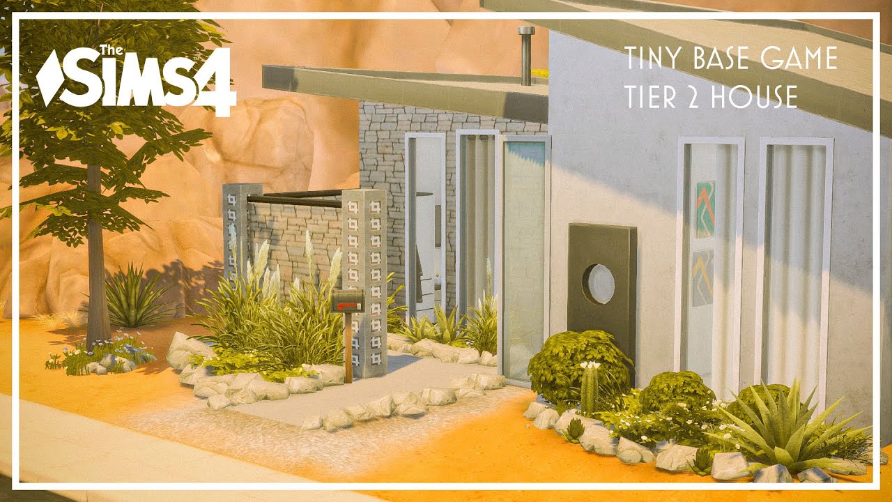 Base Game Tiny House Tier 2 | Speedbuild | The Sims 4 | No CC