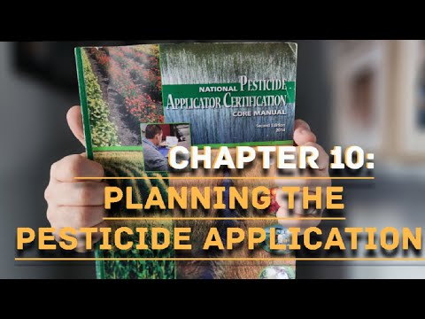 National Pesticide Applicator Certification Core Manual - Ch 10: Planning The Pesticide Application