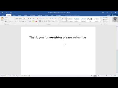 How to Add Strikethrough and Double Strikethrough Text in Word