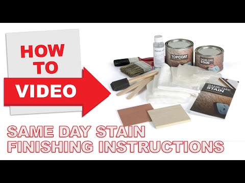 How-To use Same-Day Stain and Topcoat: Fiberglass Doors
