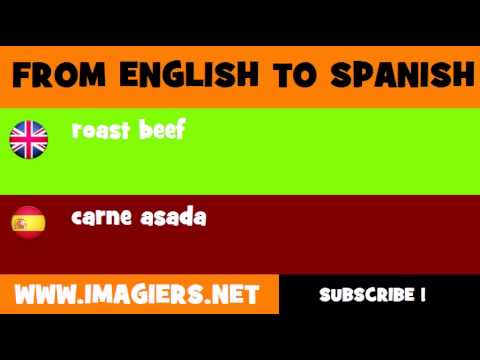 SPANISH TO ENGLISH = carne asada