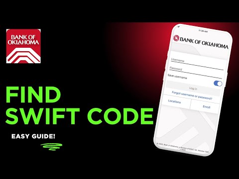 How to Find the SWIFT Code of Bank of Oklahoma !