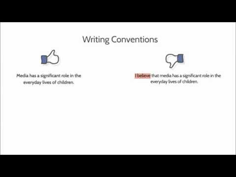 Writing Conventions