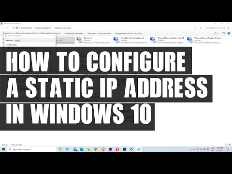 How to configure a static IP address in Windows 10