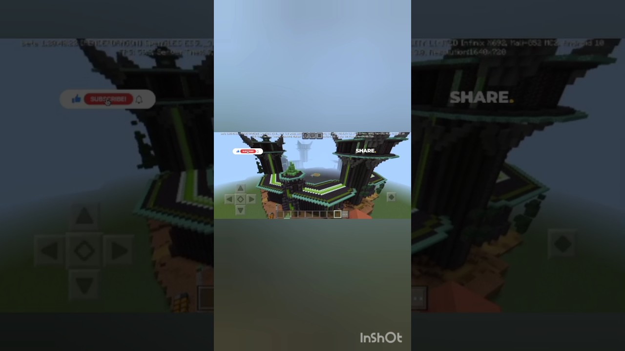 I Built Most Beautiful PVP Arena In Minecraft PE | #minecraftshorts #minecraft #gaming