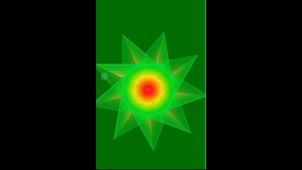 Animating Star Shape Using Turtle in Python | python programming | turtle in Python|#shorts