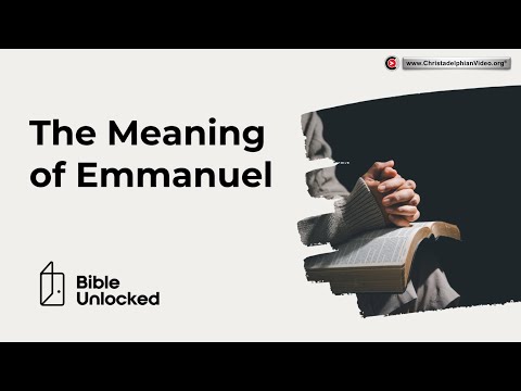 The Meaning of Emmanuel - Do you know?