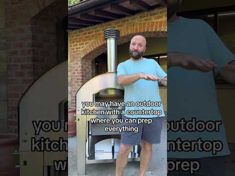 Where is the best location for an outdoor pizza oven?