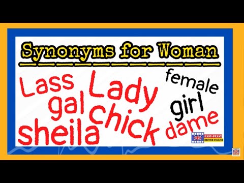 Easy-peasy British English - Common Words Synonyms Ep.3 - WOMAN