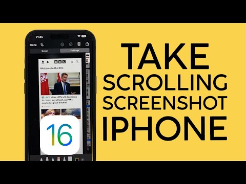 How to Take Scrolling Screenshot on Iphone 14 | How to take Full Page Screenshot on iOS 16 iPhone