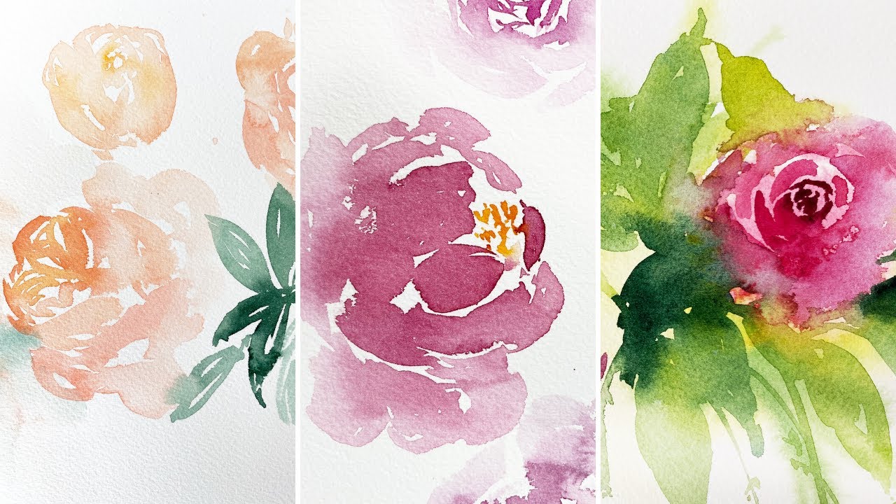 Loose Watercolor Flowers | Thoughts From A Practice Session