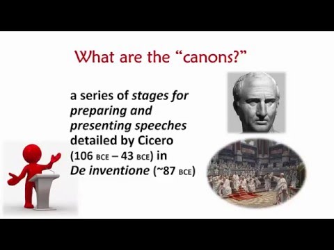 The Canons of Rhetoric and Public Speaking