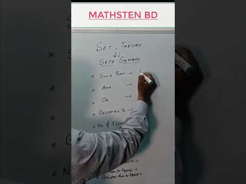 Set Theory Symbols/set_theory #shorts #youtubeshorts