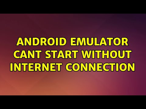 Ubuntu: Android Emulator cant start without internet connection