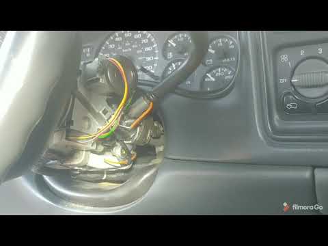 2002 Avalanche replaced ignition cylinder case,key tumbler& ignition switch and won't start/turn off