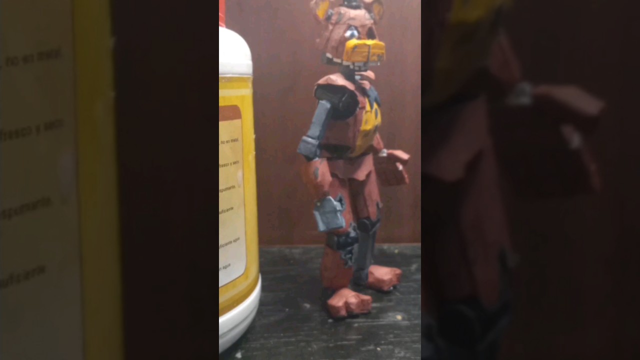 Freddy? papercraft animation #fnaf #paperart #papercrafts #robot